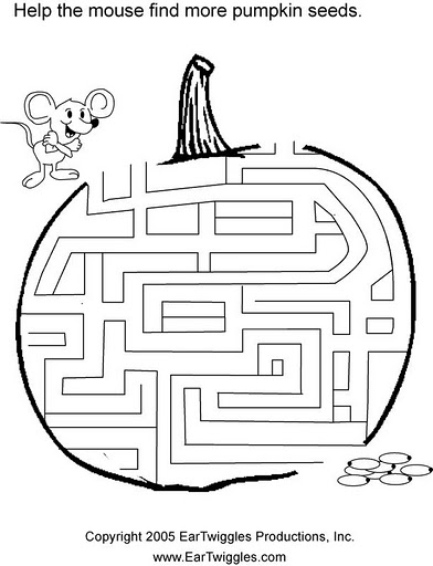 Printable Pumpkin Mazes Maze Halloween Kids Esl Games Pages ...